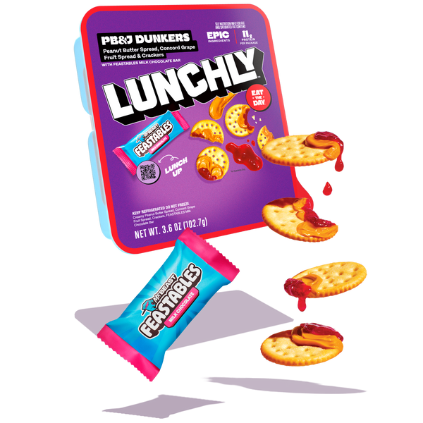 PB&J Dunkers Entrée - Peanut Butter Spread, Concord Grape Fruit Sprea ...
